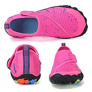 CIOR Boys & Girls Water Shoes Sports Aqua Athletic Sneakers Lightweight Sport Shoes(Toddler/Little Kid/Big Kid) U1ELJSX011-Pink-29