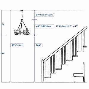 Briarwood Collection 5-Light Coastal Chandelier Light Antique Bronze