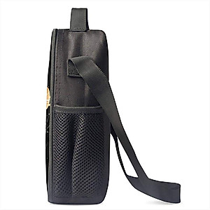 KiuLoam Solar System Planets Kids Small Lunch Box Children's Insulated Lunch Bag with Zipper Shoulder Strap Cooler Lunch Tote for Boys Girl Preschool Office Picnic