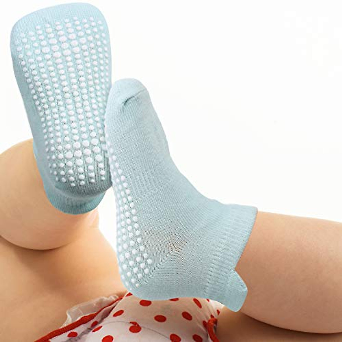 12 Pairs Baby Crawling Anti-Slip Knee Pads Unisex Toddler Knee Protector for Baby Kids