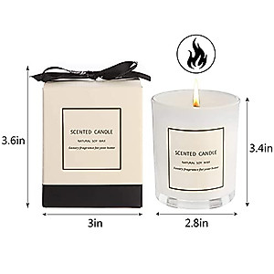 Gifts for Women-Scented Candles 100% Pure Natural Soybean Wax with Plant Essential Oils, Perfect for Bath, Yoga, Christmas, Birthday, Mother's Day…