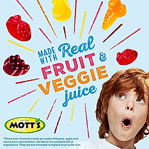 Mott's Fruit Flavored Snacks, Assorted Fruit, Pouches, 0.8 oz, 40 ct