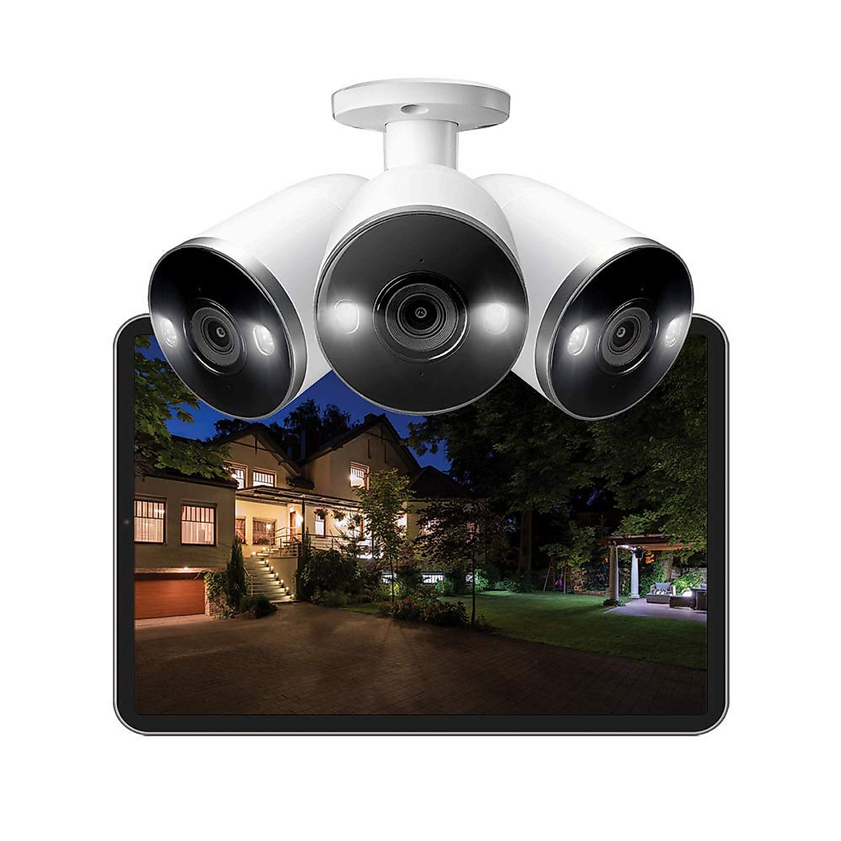 Lorex 4K Security Camera System, Fusion 16-Channel 3TB NVR with 8 Indoor/Outdoor Wired IP POE Metal Smart Deterrence Cameras, Motion Detection