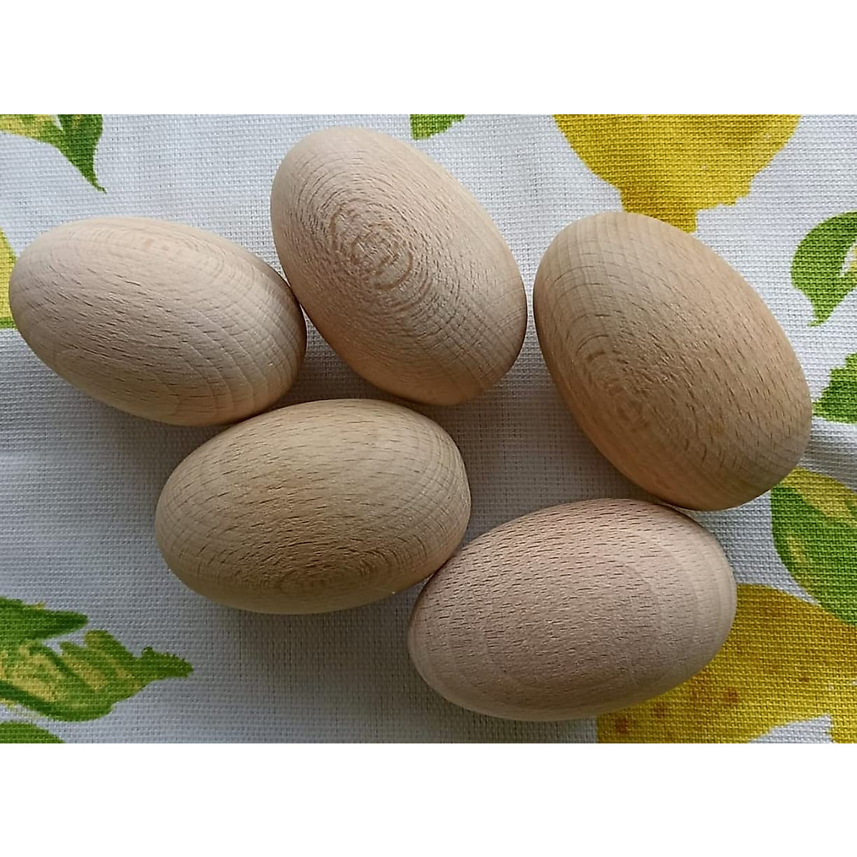 efo Wooden Eggs for Arts and Crafts or Easter Decorations - Easter Gift Idea - Great for Easter Basket Egg Hunt or Home Decor - Unpainted Eggs Set of 10