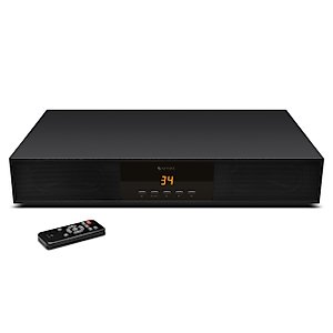 Ematic ESB214 Speaker Base with Built-in Subwoofer and Bluetooth (Black)