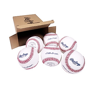 Rawlings | LITTLE LEAGUE Competition Grade Baseballs | RLLB1 | Youth/14U | Game/Practice Use | 6 Count