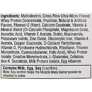 Labrada Nutrition Muscle Mass Gainer, Vanilla, 6 Pound (Packaging may Vary)