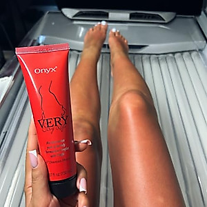 Onyx Very Sexy Legs Tingle Indoor Tanning Bed Lotion - Premium Outdoor Tanning Lotion with Bronzer for Legs & Hard-To-Tan Body Parts - Thermoactive Complex - Hot Tingle Tanning Formula for Women