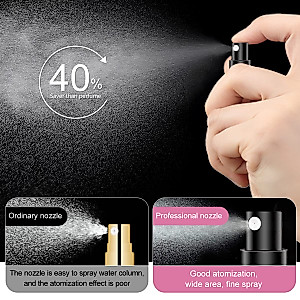BeautyChen 6 Pack 5ml Refillable Perfume Atomizer Spray Bottle Portable Mini Empty Easy to Fill Scent Aftershave Pump Case Travel Outgoing Purse Multicolor