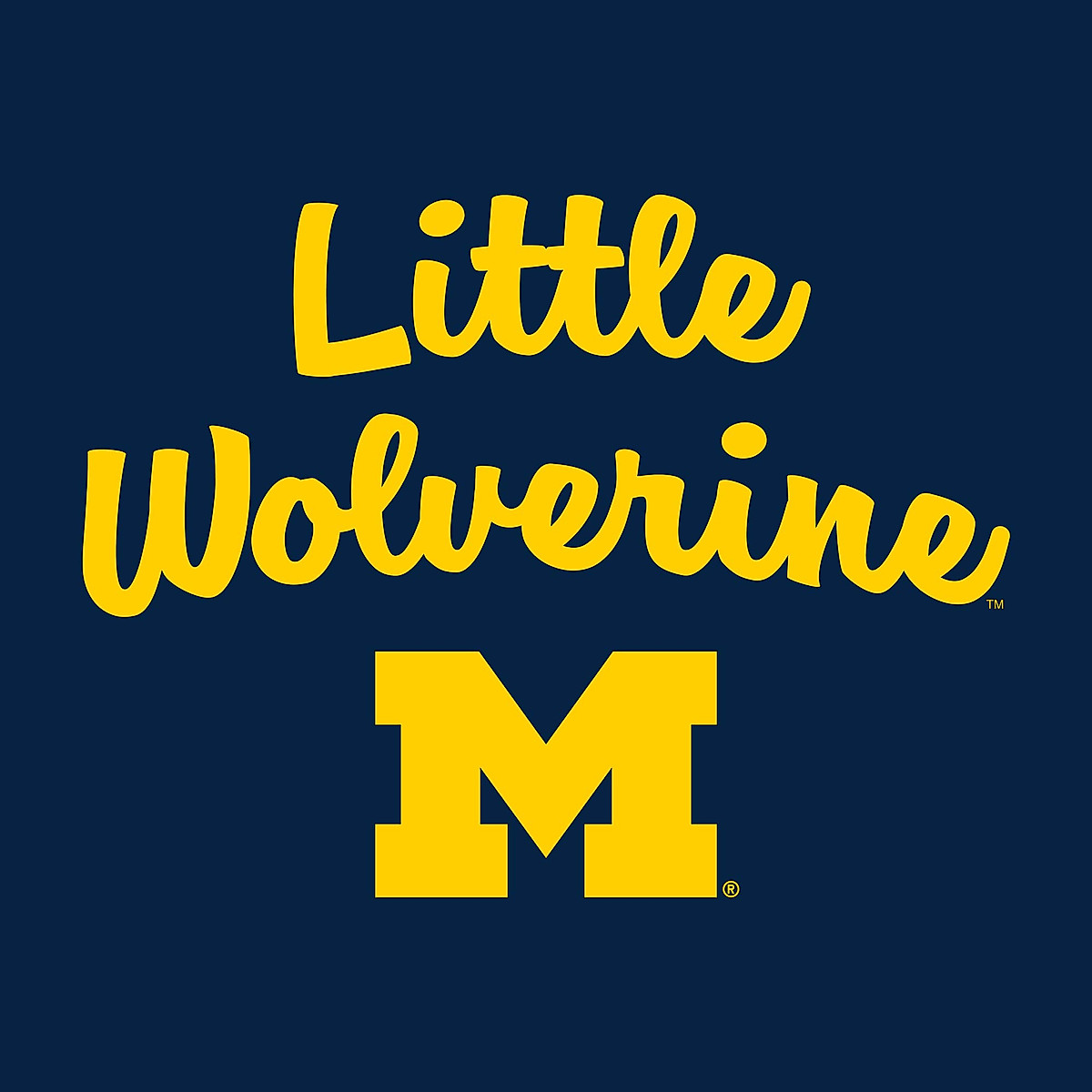 UGP Campus Apparel TS1224 - Michigan Wolverines Little Wolverine Toddler T Shirt - 4T - Navy
