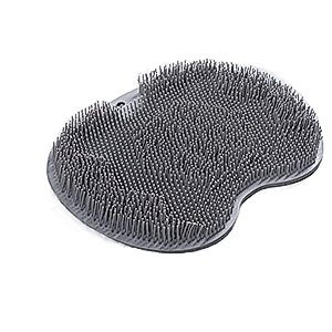 INGVY Dry Brushing Body Brush Lazy Man Rubbing Back and Rubbing Feet Artifact Bathroom Tool Sucker Brush Foot Massage Pad Shower Massage Non-Slip Bath Pad