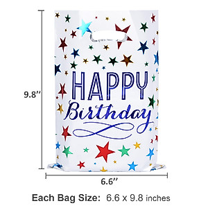 ZGORENDZ 40 Pack Party Favor Bags Goodie Bags for Kid's Birthday Small Gift Bag Bulk for Happy Birthday Party