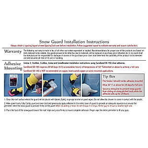 Snow Guards for Metal Roofs Light Green Polycarbonate (20 Snow Stops)