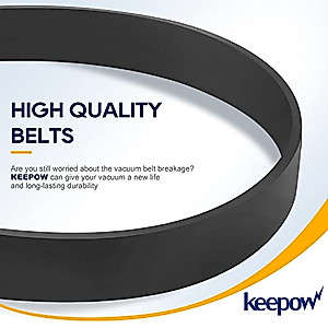 KEEPOW Replacement Belts Compatible with Bissell TurboClean/PowerForce PowerBrush Pet Carpet Cleaner 2987, 1986, 2910, 2190W, 2806, 28062, 28068, 29878, 29879, 2 Pack, Parts# 1606428