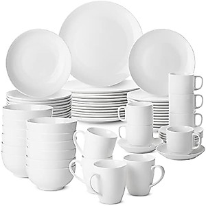 BTaT- White Dinner Plates, Set of 12, White Plates, White Dinner Plates Bulk, White Plate Set, Plates, Dinner Plates, Plates Set, Restaurant Dishes, White Porcelain Dinner Plates