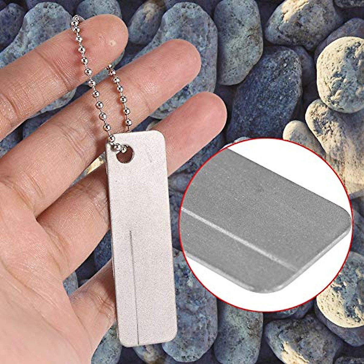 Fishing Sharpening Stone, Fish Knife Grinding Tool Fish Hook Sharpening File for Hiking for Outdoor Fishing for Fish Hook