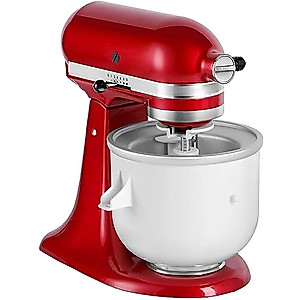 GladList Ice Cream Maker Attachment for Kitchenaid Stand Mixer,2-Quart Frozen Yogurt - Ice Cream & Sorbet Gelato Maker,Fits 4.5 qt and Larger Mixers(Not Fit Artisan Mini 3.5Qt Mixer)