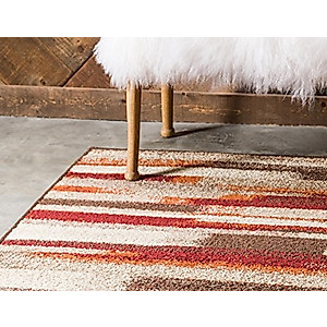 Unique Loom Autumn Collection Area Rug - Wheat (8' x 10' Rectangle, Multi/ Beige)