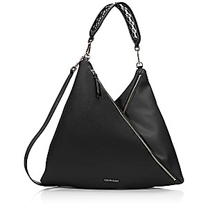 Calvin Klein Geo Rocky Road Hobo, Black/Silver