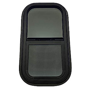 Vintage Technologies Premium RV Window | 12" W X 22" H | Vertical Slide | Complete Installation kit Included | Multiple Wall thicknesses Available | (1-1/2" Wall Thickness)