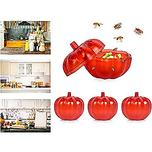 Stingmon 4 Pack Gnat Traps Killer Indoor, Reusable Fruit Fly Killer for Indoors, Fly Catcher for Bugs/Mosquitoes/Gnats