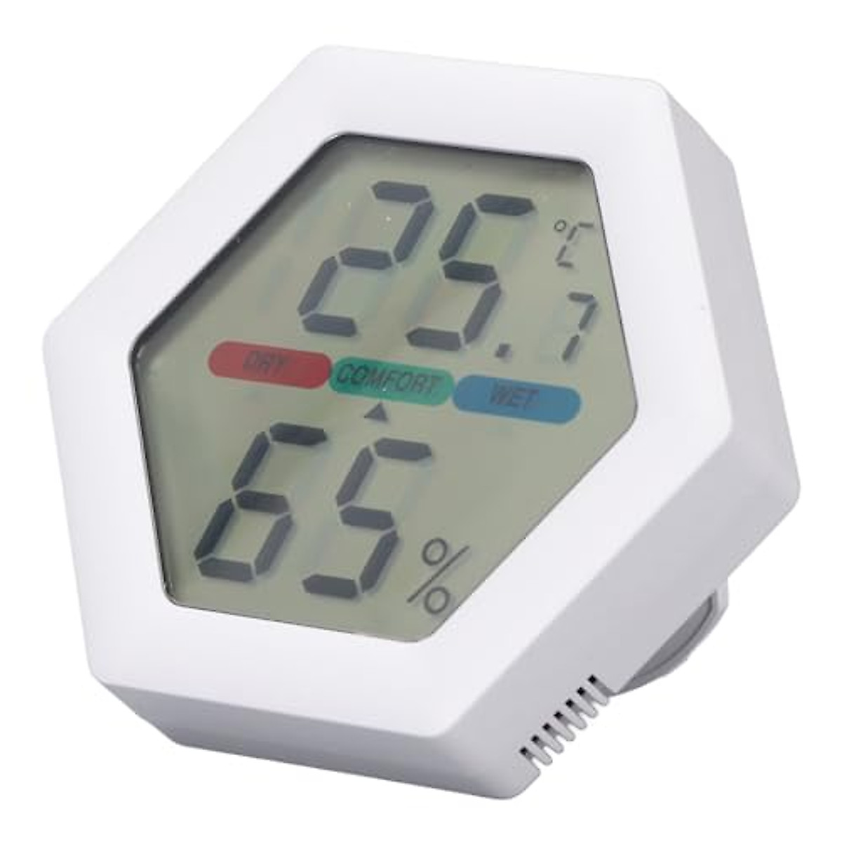Digital Hygrometer Thermometer, Indoor Hygrometer Thermometer Comfort Indicator Clear Display Versatile Room Humidity Gauge Thermometer for Living Room Kitchen Office
