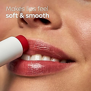 NIVEA Strawberry Lip Care, Tinted Lip Balm Pack with Shea Butter, Nourishing Oils and Vitamin C & E, 3-in-1 Moisture, Repair and Color, 0.17 Oz Stick, Pack of 4