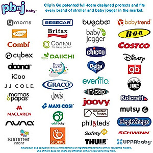 PBnJ baby Stroller Hooks for Hanging Diaper Bags - Mommy Stroller Clip and Stroller Accessories Organizer Hook - Large Carabiner Clips for Mom Purse Shopping Grocery Bag and Accessory - (2 Pack)