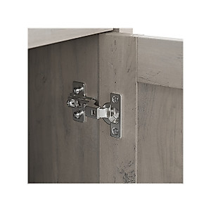 Bush Furniture Salinas Entryway Storage Set with Hall Tree, Shoe Bench and Accent Cabinet in Driftwood Gray