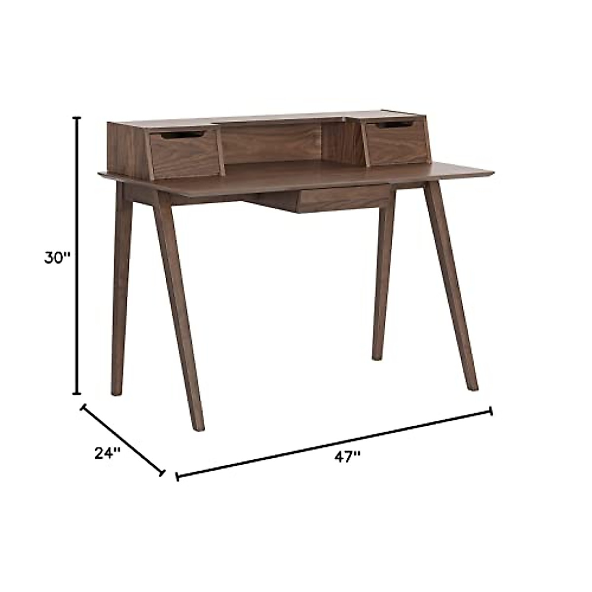 Sunpan Office Desk, Walnut (104825)