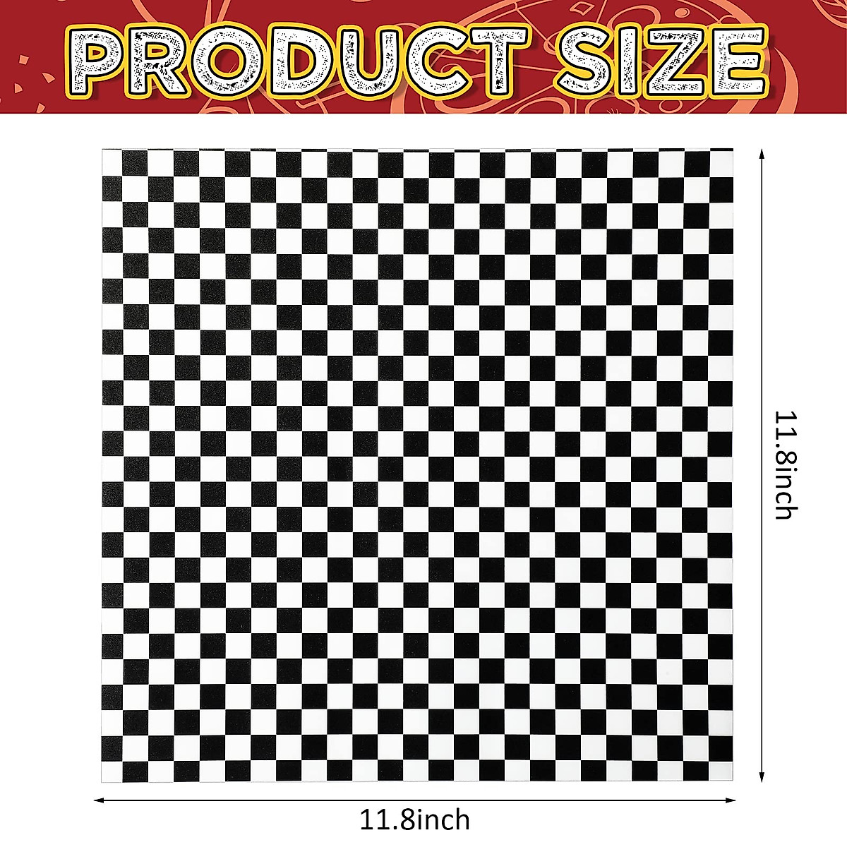 48 Pack Red Oval Fast Food Basket and 200 Pack Black Checkered Deli Liner Set 8.9 x 5.7 x 1.8 Inch Retro Style Plastic Food Baskets for Serving Burger Chip Food Baskets for Home, Restaurants, Picnic