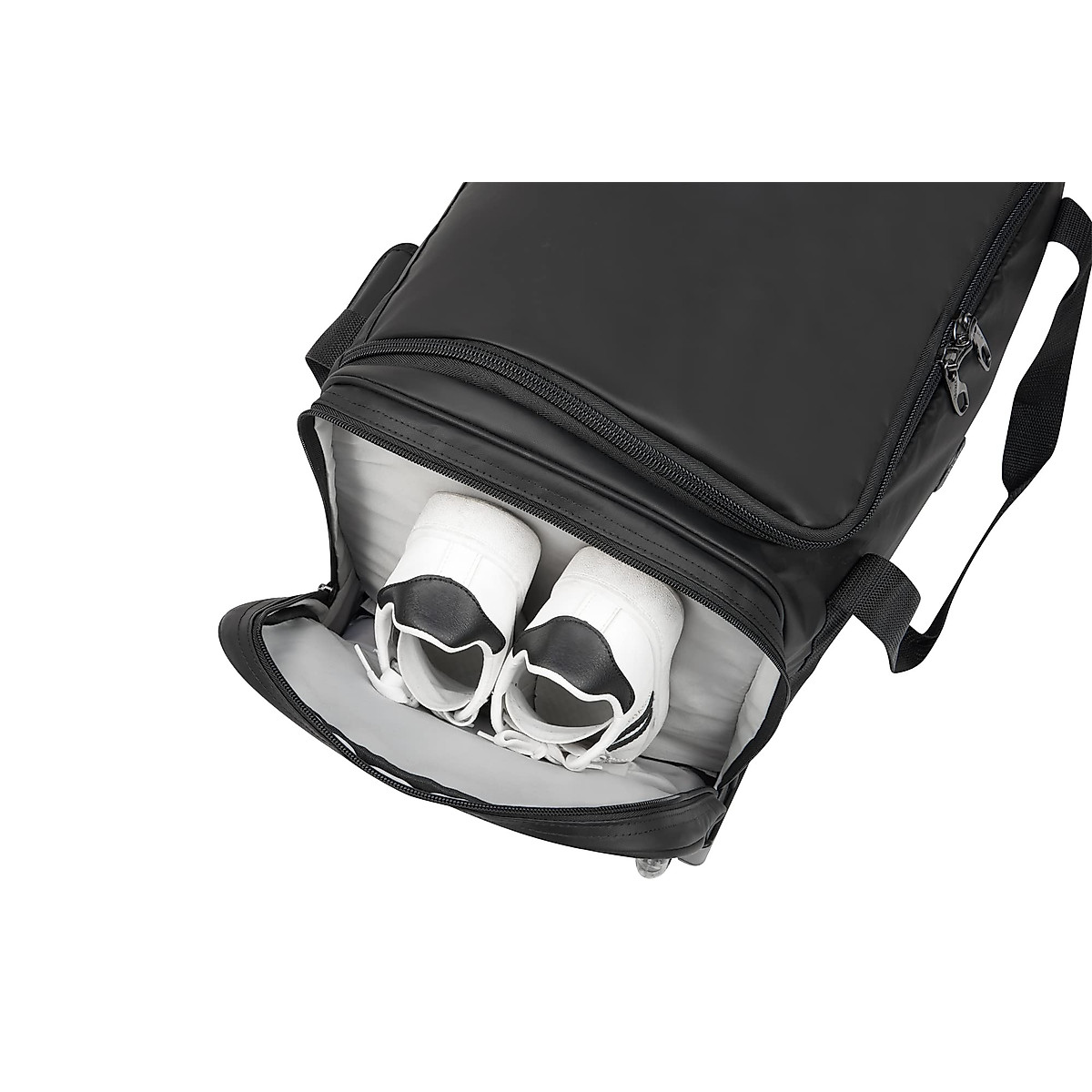 DELSEY Paris Raspail Carry On Rolling Wheeled Duffle Bag, Black