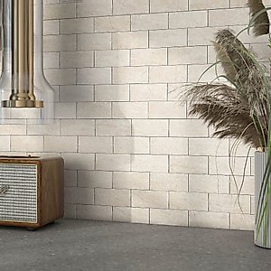 BeNice Peel and Stick Backsplash for Kitchen,Bathroom Wall Backsplash Tile Peel and Stick Shower Tiles Waterproof(10sheets,Rustic Beige)