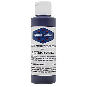 Americolor Soft Gel Paste Electric Food Coloring 4.5 oz. - Electric Purple