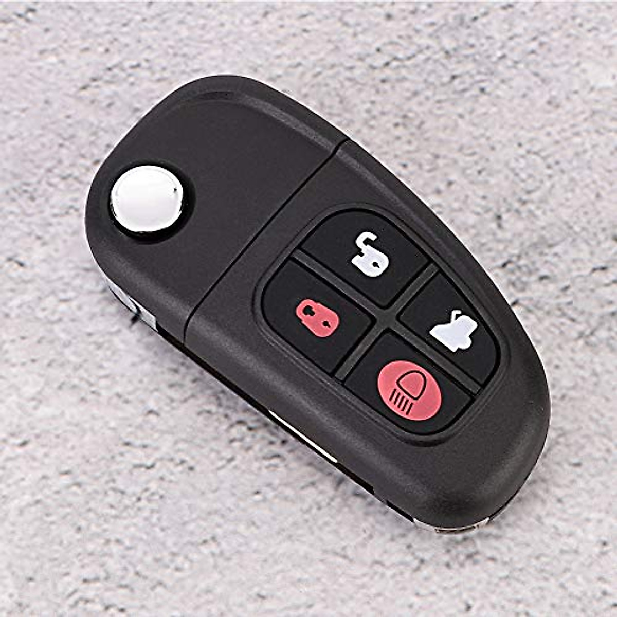 4Button 43Hz Remote Key, Key Fob Nhb1U241 Fit for Jaguar Xj 20022008, Jaguar XJR 20022008, Jaguar Xtype 2002 20042009 (Not Support 2003 Juguar Xtype), Jaguar Stype 19992009 2002 XJR Jaguar S Type
