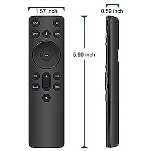 Semote Remote Controller fit for Vizio 2.1 5.1 Home Theater Sound Bar and Vizio Channel Soundbar System, for Vizio M V P Series Home Audio Sound System with Subwoofer