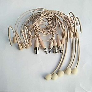 Foam Cover Windscreen Compatible with Headset Microphone,5mm Inner Circular,Hole Ear-hook Headset Microphones(Pack of 10)