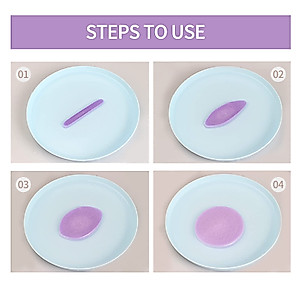 120PCS Facial Sponge Compressed，PVA Professional Makeup Removal Wash Pads Round Face Cleansing Sponge for Spa Exfoliating and Mask, 5Colors