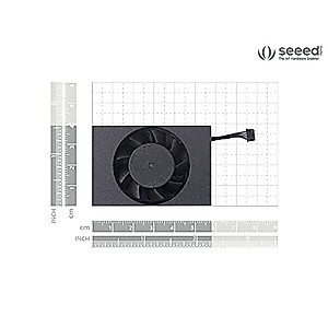 Seeed Studio Aluminum Heatsink with Fan for Jetson Xavier NX Module, 58mm x 38mm x 18mm.