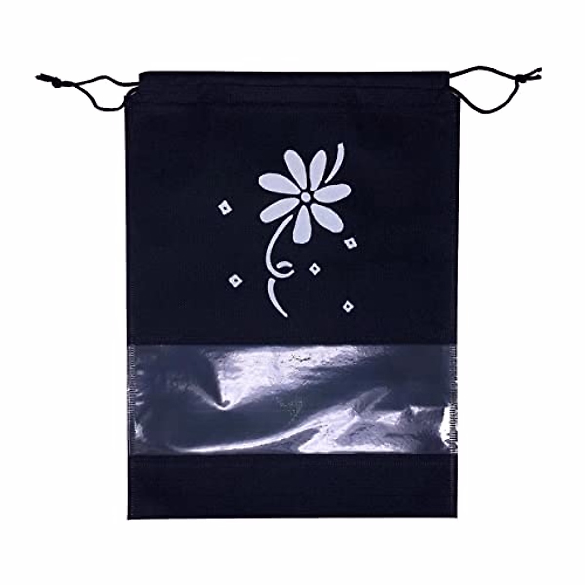 Old Navy Women Beach Summer Casual Flip Flop Sandals (7 Rainbow Stripe Logo & Black Flip Flops) with Dust Cover