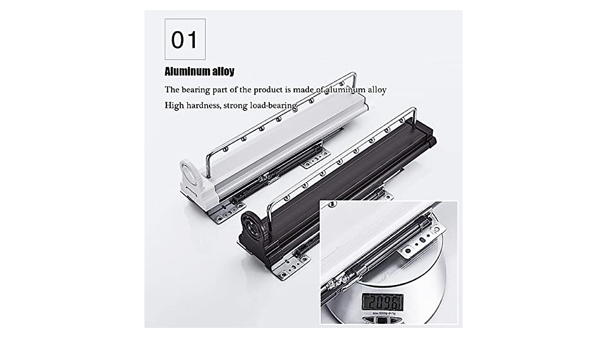 Heavy Duty Retractable Closet Pull Out Rod,Extendable Valet Rod ...