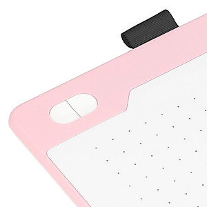 Animation Tablet, 155x100mm Plug and Play 8192 Levels Stylus 233 PPS 5080 LPI Graphics Drawing Tablet for Laptop (Pink)