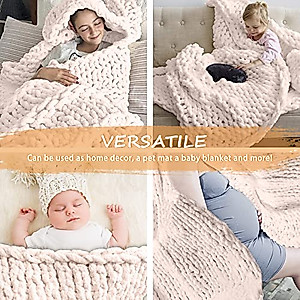 Chunky Knit Blanket, Super Luxurious - Soft and Comfortable Chunky Knit Blanket Throw, Cable Knit Throw Blanket for Sofa, Bed, Chair, Machine Washable Big Blanket