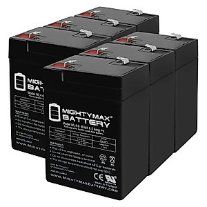 Mighty Max Battery 6V 4.5AH SLA Replacement for Jiming JM-6M4.5AC - 6 Pack