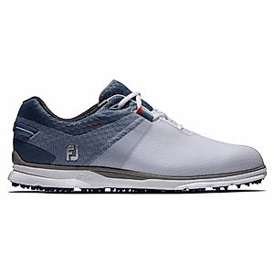 FootJoy Men's Pro|sl Sport Golf Shoe, White/Blue Fog, 10