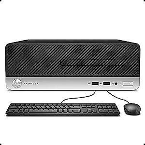 HP ProDesk 400G4 SSF Home and Business Desktop PC, Intel Pentium G4400 3.3GHz, 16GB DDR4 RAM, 1TB SSD, WiFi, BT 4.0, DVD, Windows 10 Pro 64bit, Multi-Language Support English/Spanish/French(Renewed)