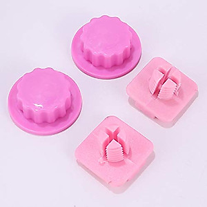 POPETPOP Rabbit Litter Box Plastic Small Animal Litter Potty Trainer Corner Box Pet Training Toilet for Hamster Gerbil Bunny Chinchilla Guinea Pig Ferret Pink