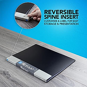 Itoya Original Art ProFolio 9x12 Black Art Portfolio Binder with Plastic Sleeves and 48 Pages - Portfolio Folder for Artwork with Clear Sheet Protectors - Presentation Book for Art Display and Storage