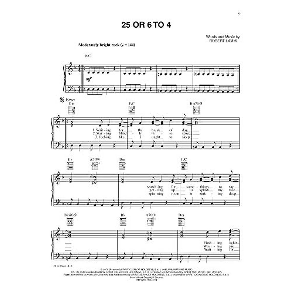 Alfred's Easy Piano Songs -- Classic Rock: 50 Hits of the '60s, '70s & '80s