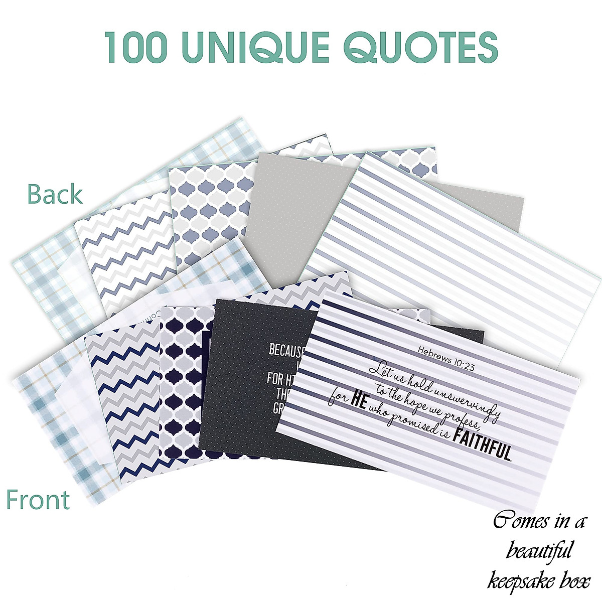 100 Prayer Cards for Women with Assorted Bible Verses, Mini Scripture Cards for Women’s Bible Studies, Inspirational Religious Christian Gifts for Women